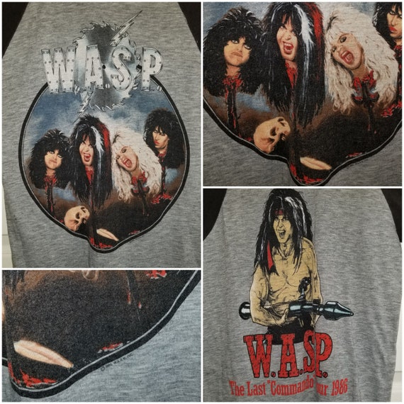 VTG wasp 1985 last commando large Jersey tour shirt - Gem