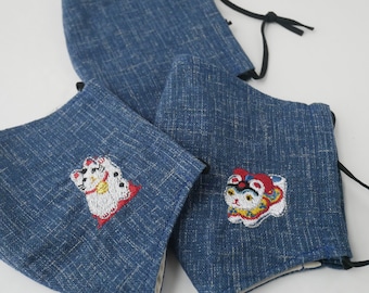 Japanese Neko Mask - Etsy