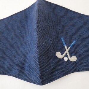 Men's Golf Mask Golfers Face Mask Nose Wire Option Golf | Etsy