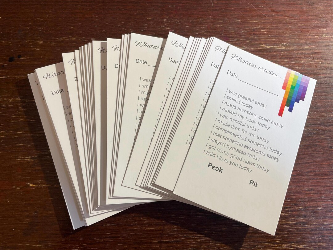 Peak and Pit Wellness Cards - Etsy