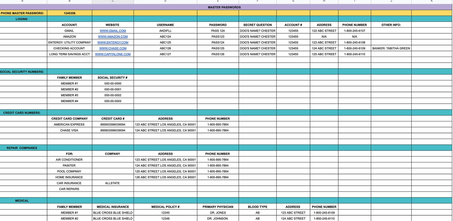 Money on One Page (DOWNLOAD) - Etsy
