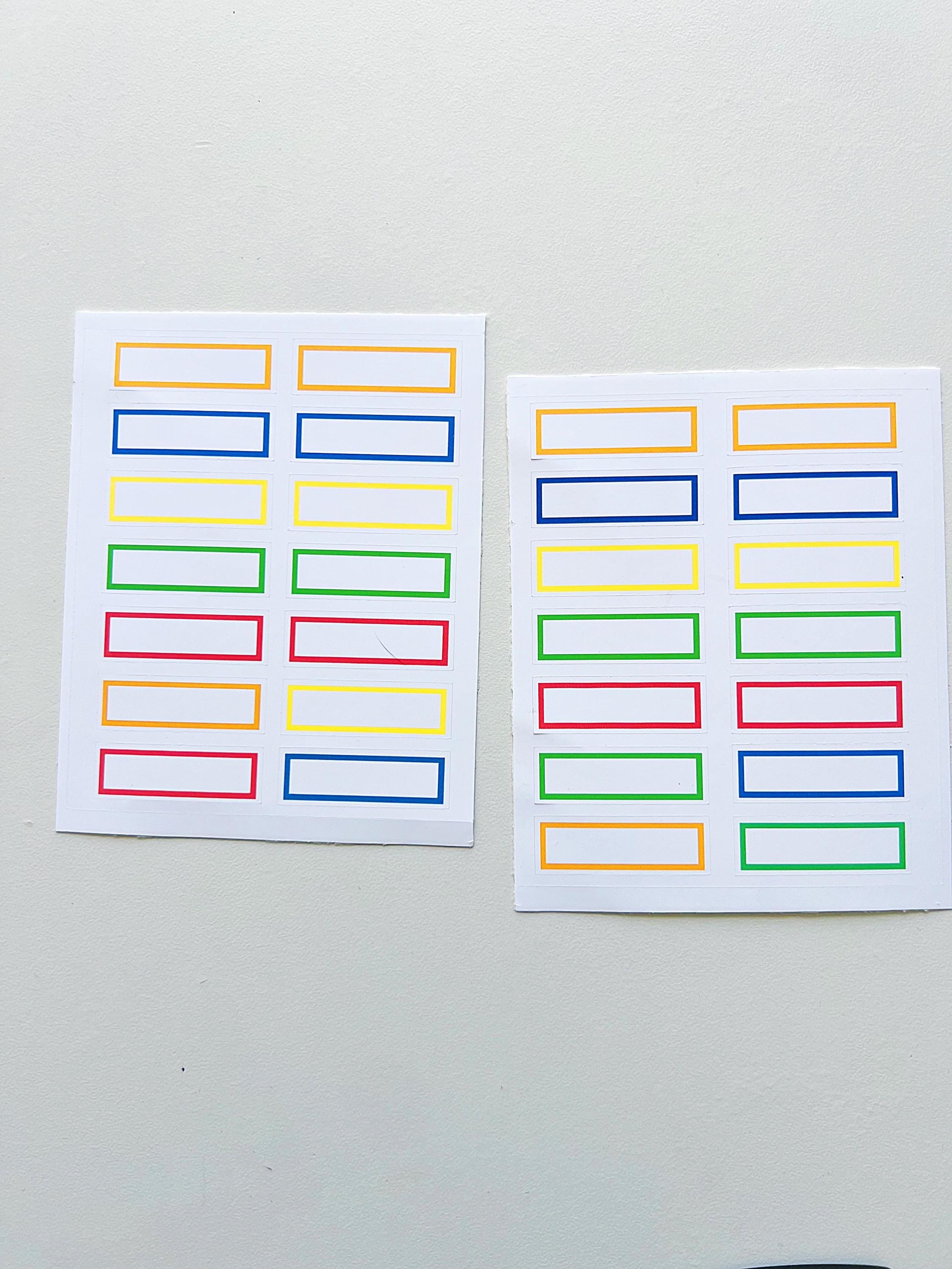 Colorful Box Stickers - Small Size - Etsy