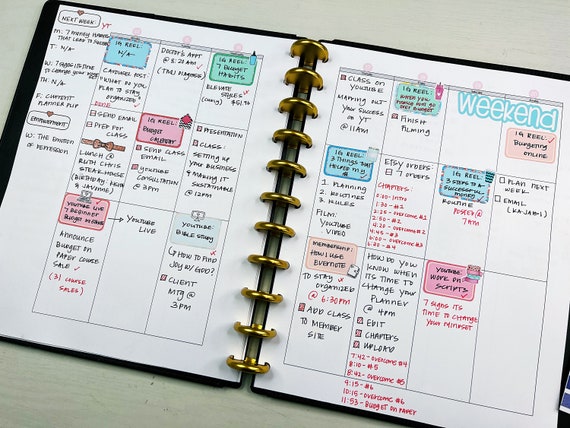 Vertical Planner DOWNLOAD - Etsy