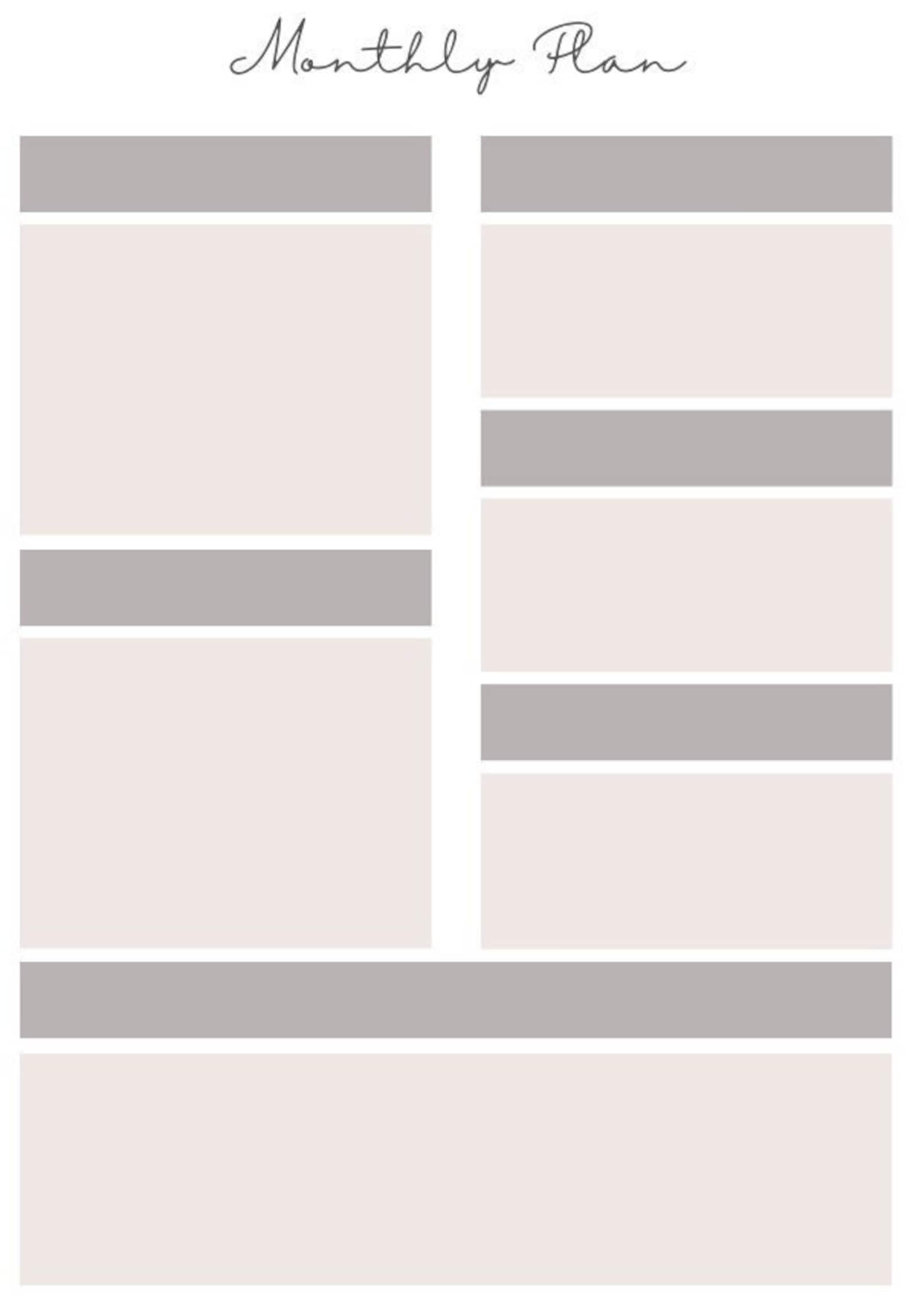 3 Month Planner Extension Pack - Etsy