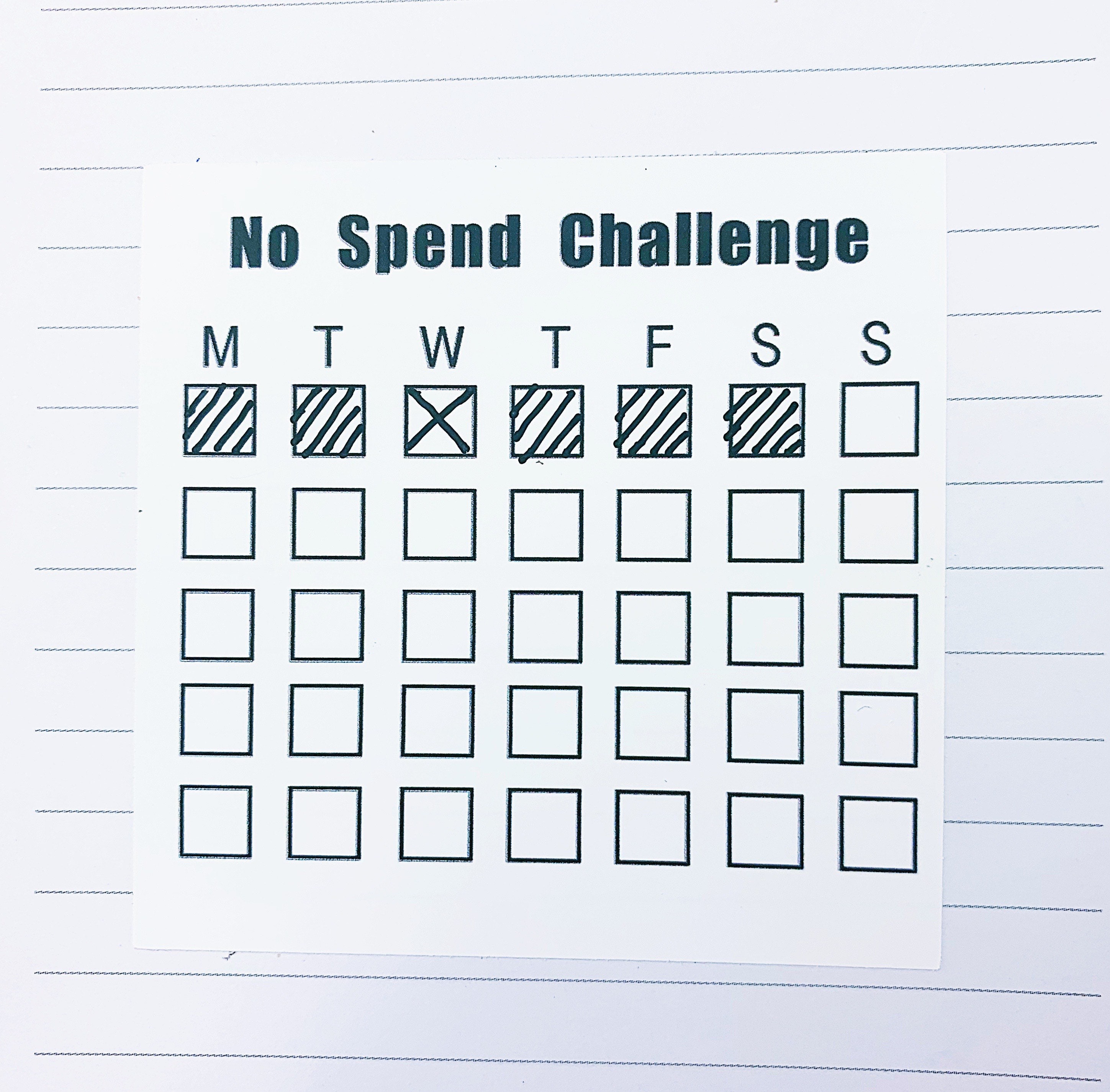 No Spend Stickers - Etsy