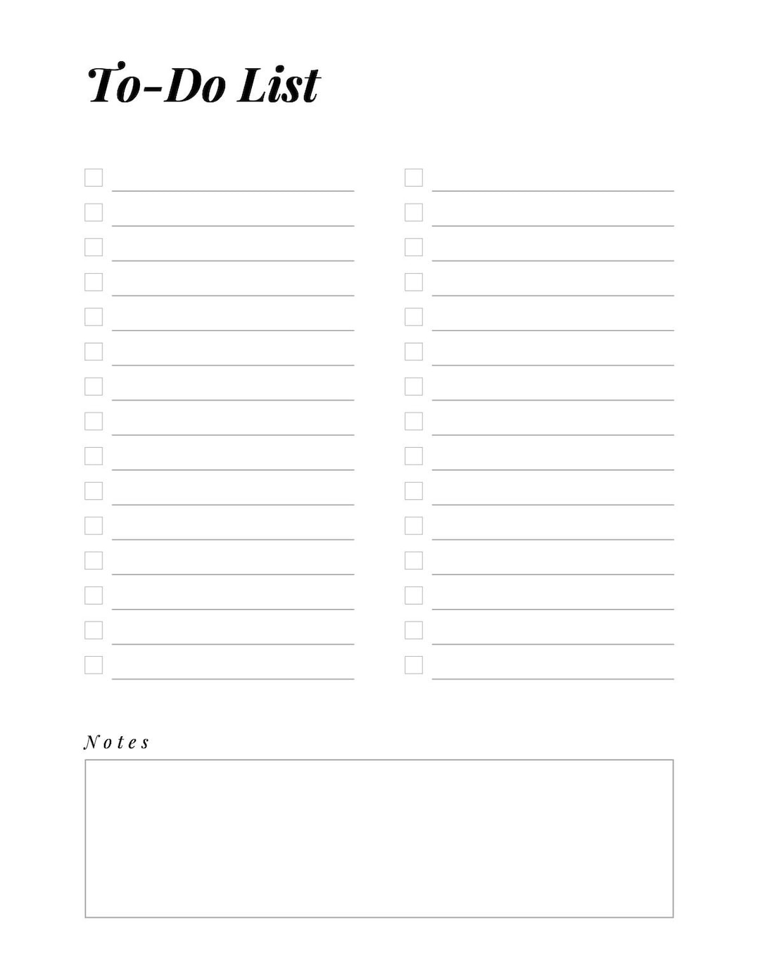 To-do List (DOWNLOAD) - Etsy