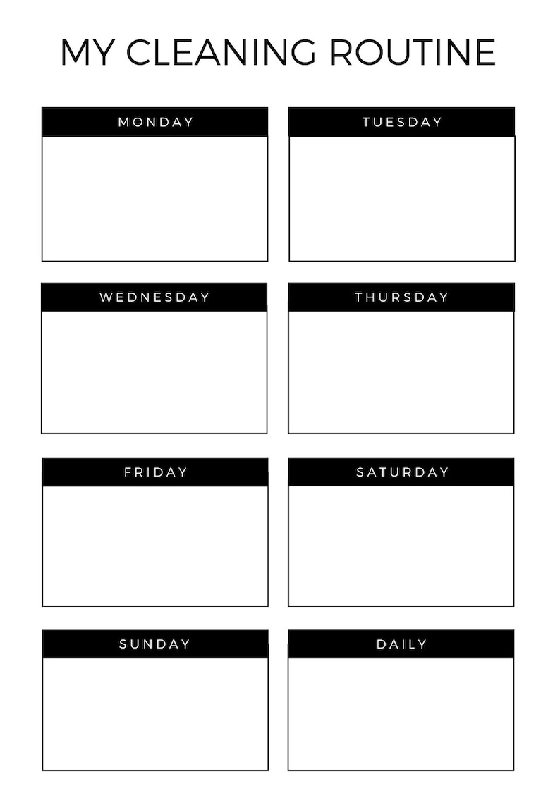 Planner Routine DOWNLOAD - Etsy