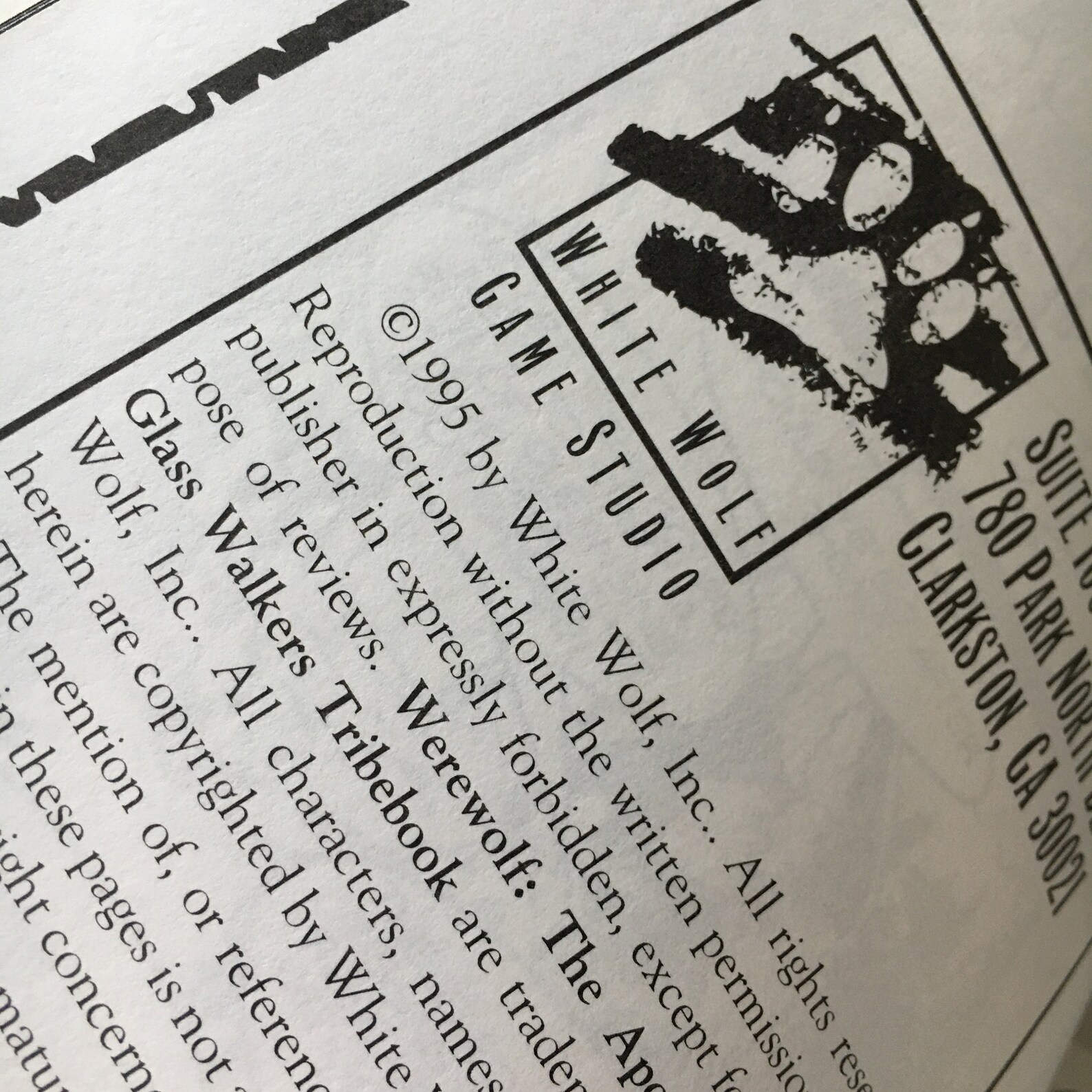 Glass Walkers Tribebook Werewolf: the Apocalypse White Wolf 1995 - Etsy