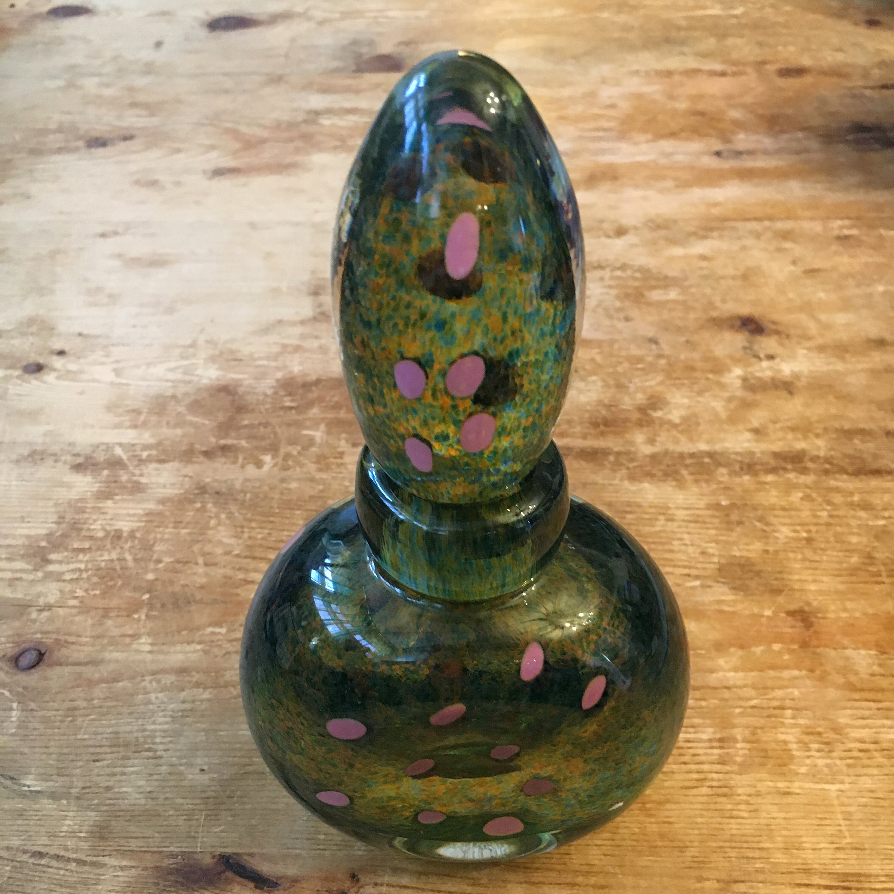 Vintage Andrew Shea Signed Blown Glass Perfume Bottle - Etsy
