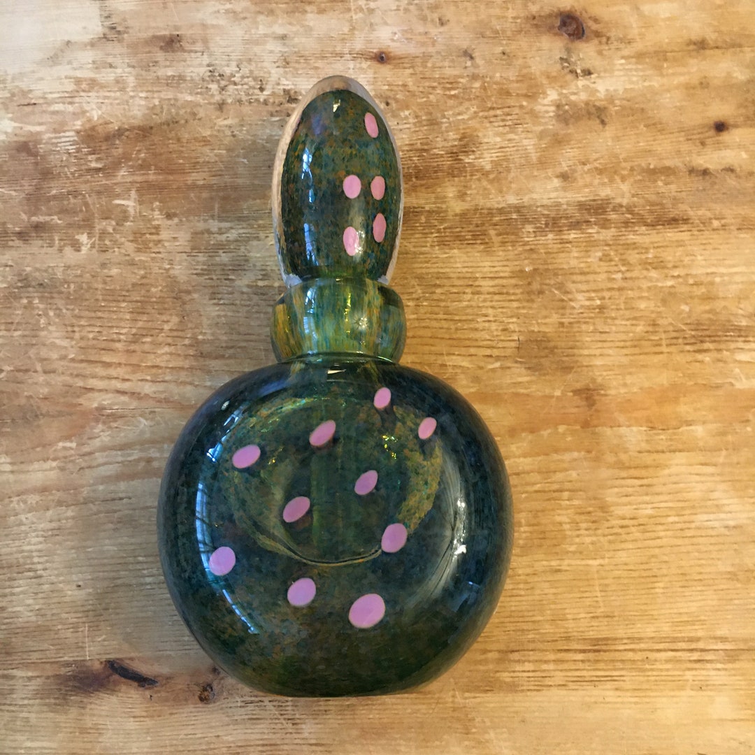 Vintage Andrew Shea Signed Blown Glass Perfume Bottle - Etsy