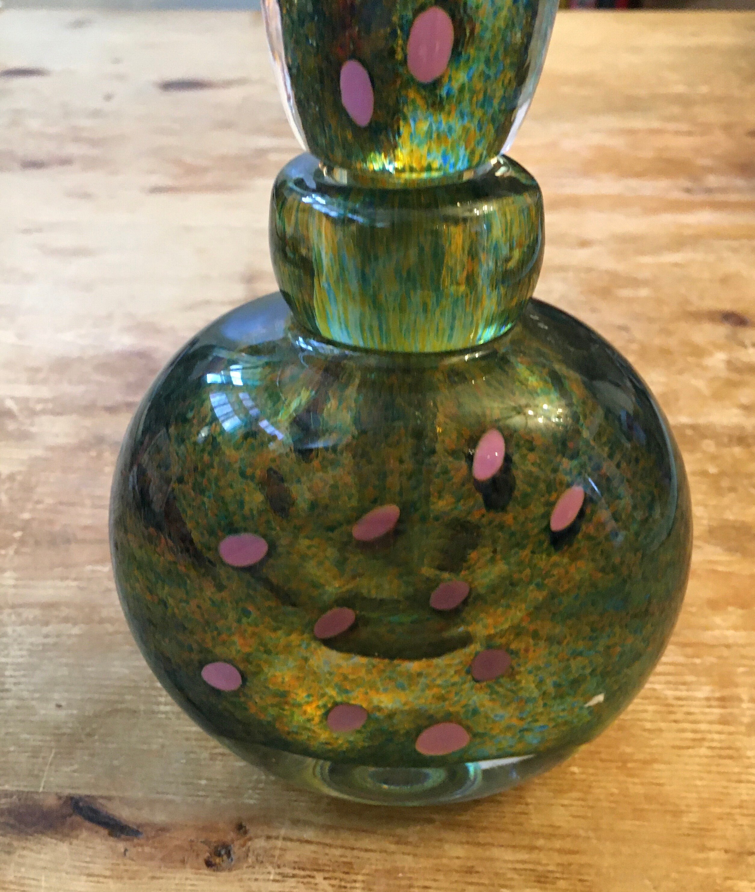Vintage Andrew Shea Signed Blown Glass Perfume Bottle - Etsy