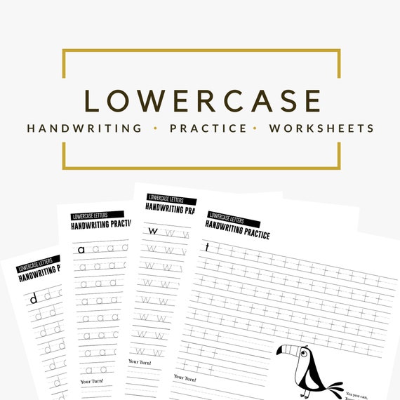 Printable Lowercase Letter Worksheet for Handwriting Practice - Etsy