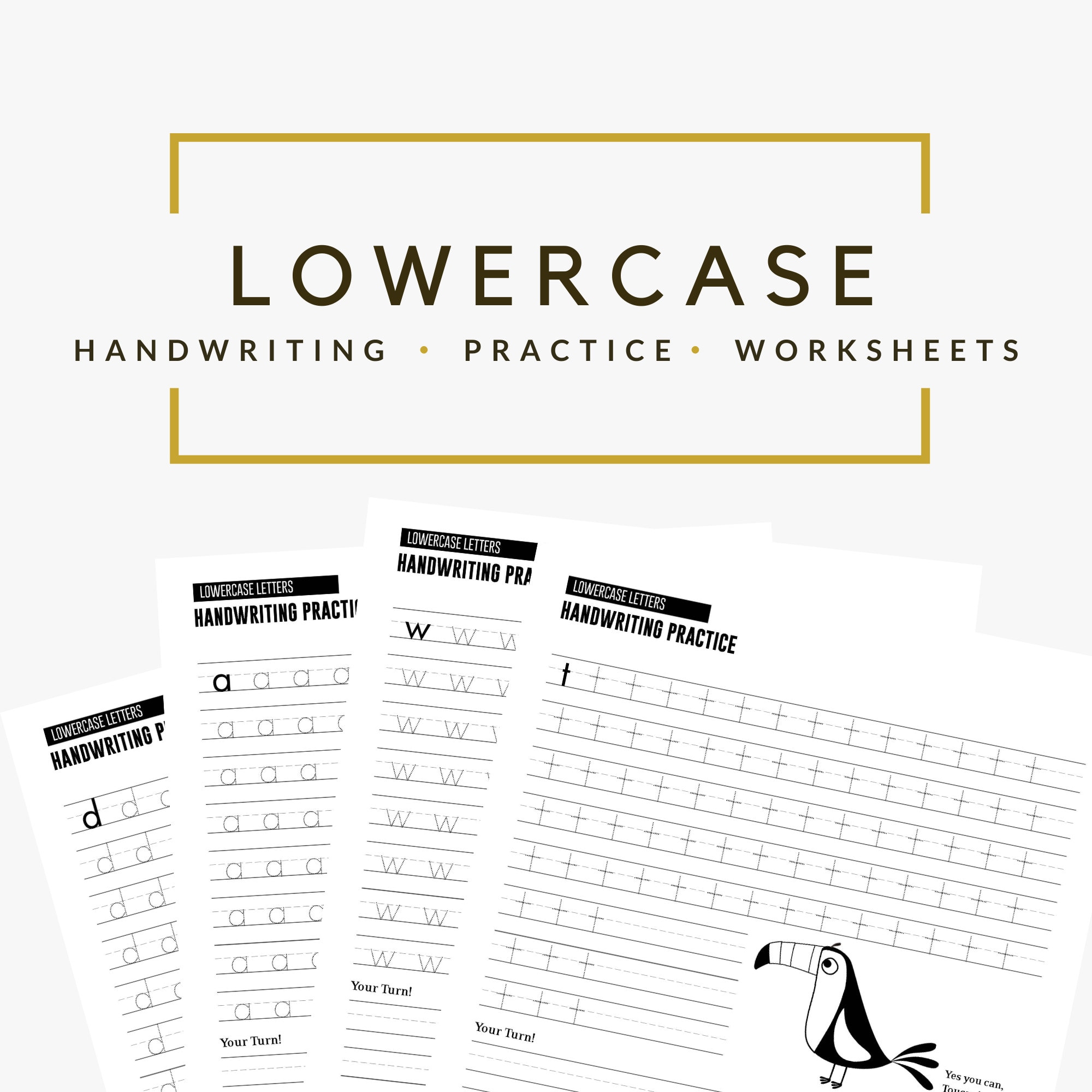 Printable Lowercase Letter Worksheet for Handwriting Practice ...