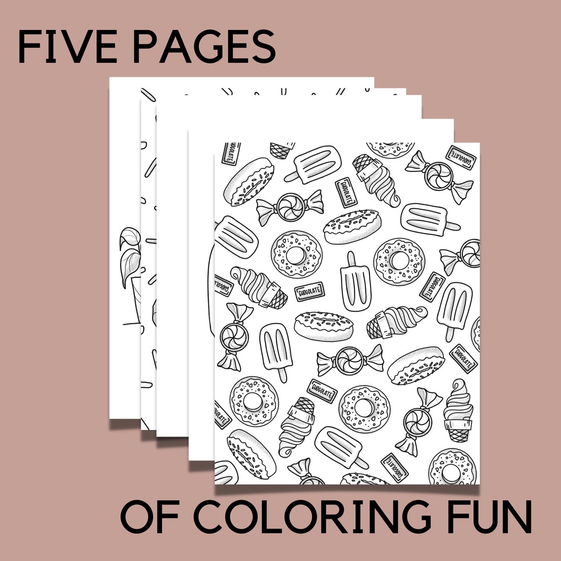 Printable or Procreate Coloring Pages PDF for Children // Kids - Etsy
