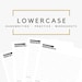 Printable Minimalistic Lowercase Letter Worksheet for Handwriting ...