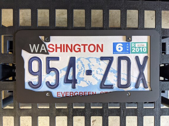 Washington Plate Frame: Black Anodized Aluminum - Etsy
