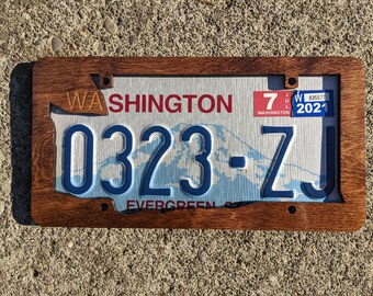 Wood License Plate - Etsy