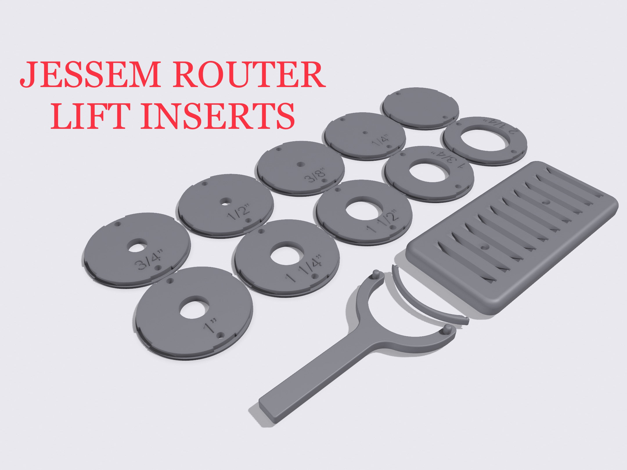 Jessem Router Lift Inserts W/ Wrench **DIGITAL FILE ONLY*** - Etsy