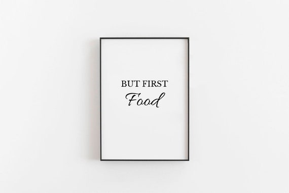 But first food stampa per la cucina e la sala da pranzo - Etsy France