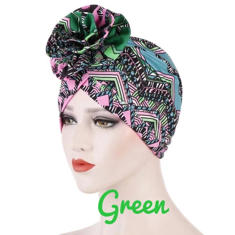 Women's Turban Cap Flower Knot Headwrap Bohemia Turbans - Etsy