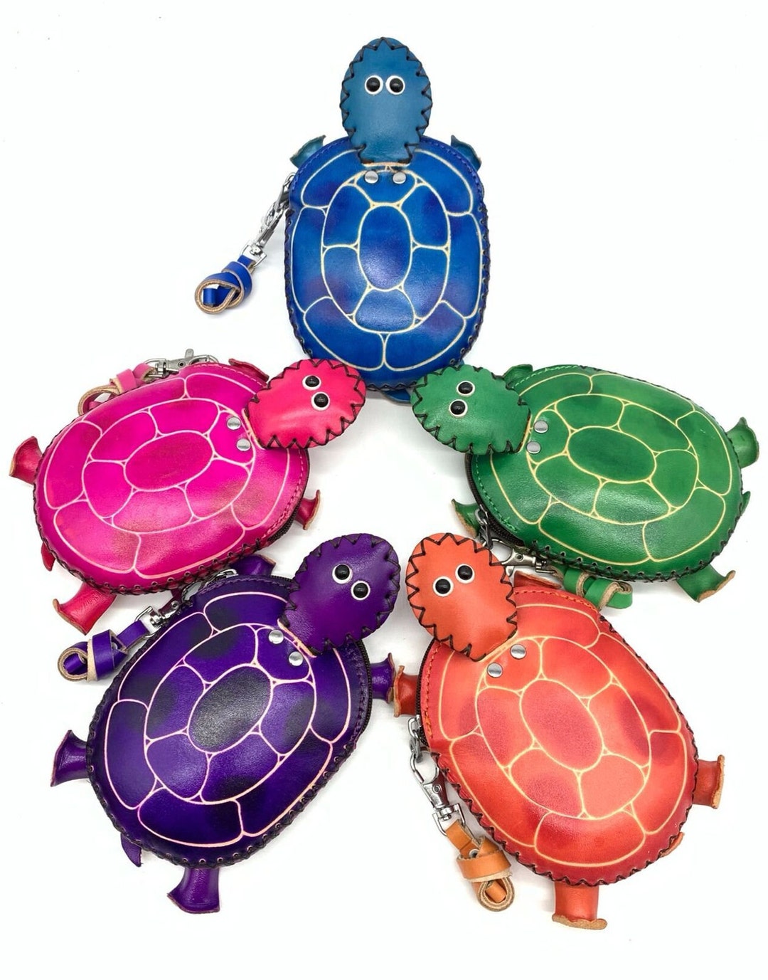Vintage Genuine Leather 3D Animal Turtle Coin Purse With Gift Bag ...