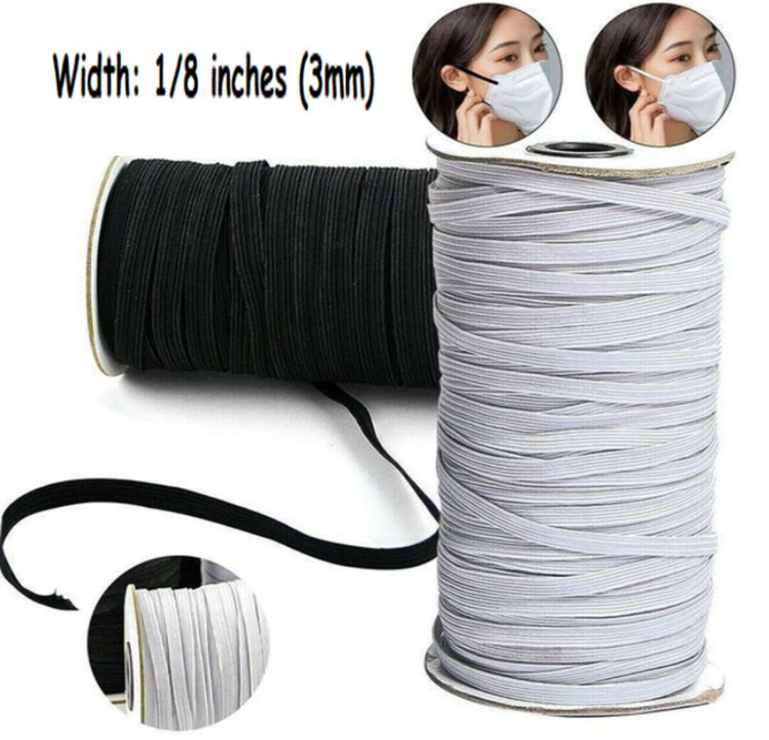 1/8 Inches 3mm Width Braided Elastic Cord/elastic Band/elastic Rope ...