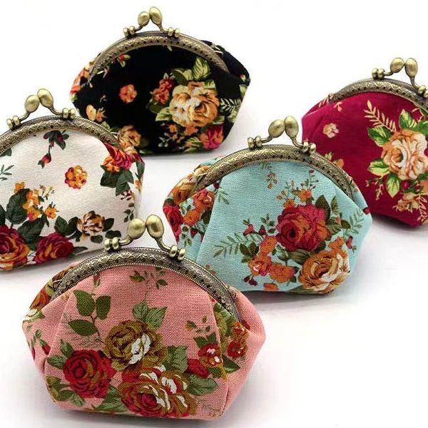 Floral Coin Purse - Etsy