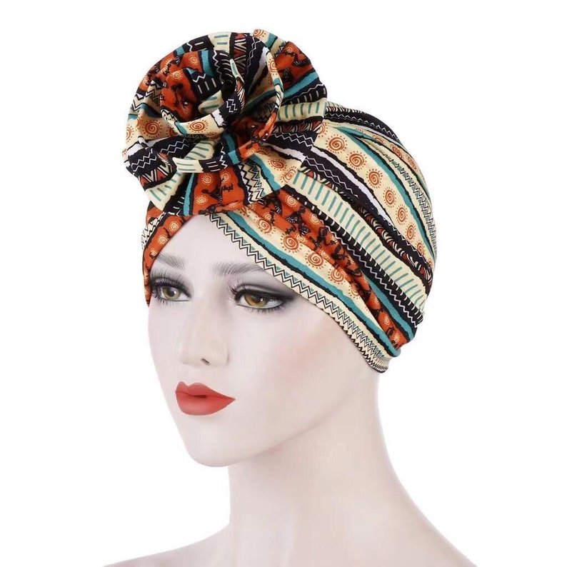 Women's Turban Cap Flower Knot Headwrap Bohemia Turbans - Etsy