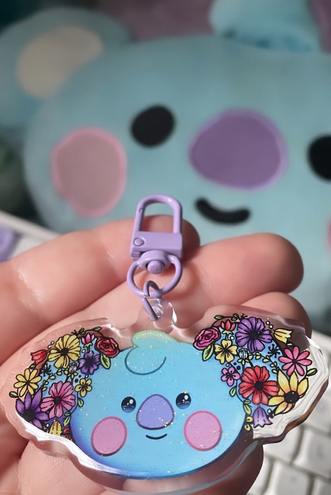 Floral Koya Keychain - Etsy