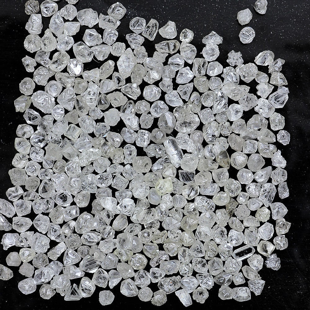 340 Pcs 2.00ct, Crystal White Natural Uncut Rough Raw Diamonds for ...