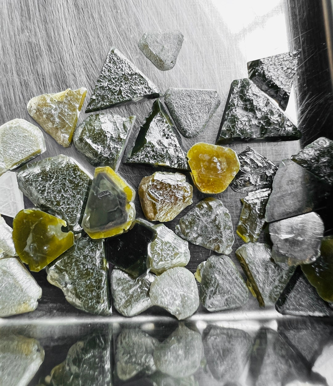 2.00 Carat Natural Triangle Rough Raw Loose Diamond / Uncut Slice Rough ...