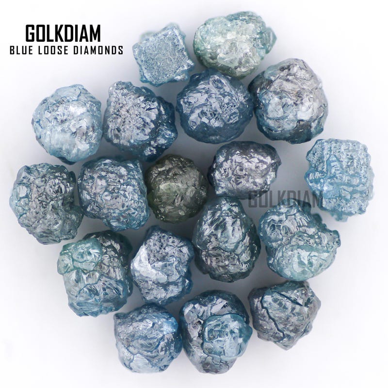 Rough Blue Diamond - Etsy