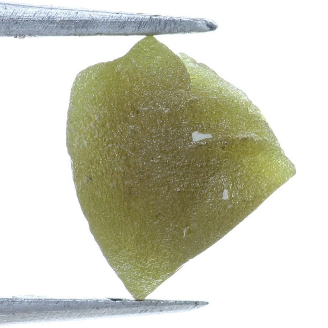 0.42 Carat Natural Uncut Rough Raw Diamonds Loose Crystal Raw Yellow ...