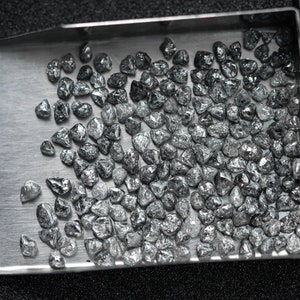 6 PCS 2.00 CARAT Black Diamond, Rough Diamond, Raw Diamond, Natural ...