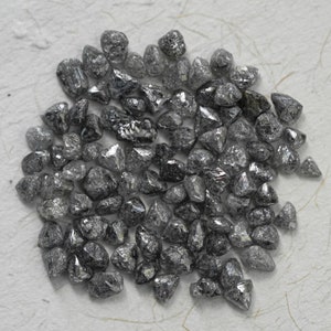 6 PCS 2.00 CARAT Black Diamond, Rough Diamond, Raw Diamond, Natural ...
