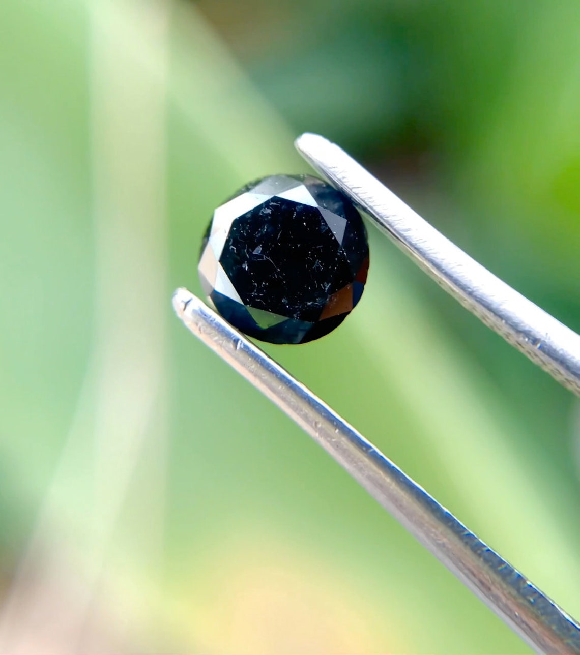 Natural Round Black Diamond, Loose Polish Diamond, 0.83ct - Etsy