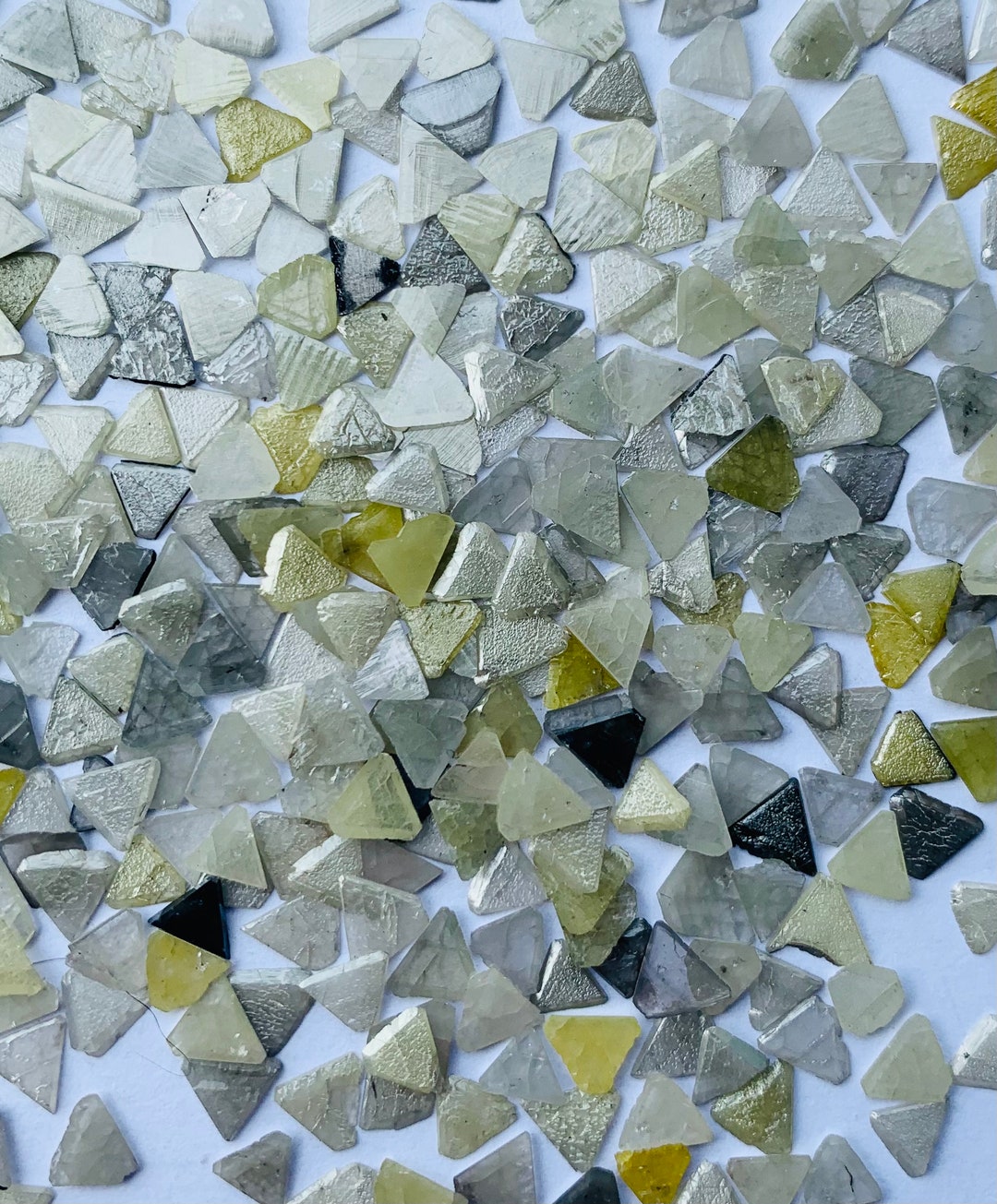 1.00Ctw / Diamante triangular para joyería, Diamante en bruto de rodaja ...