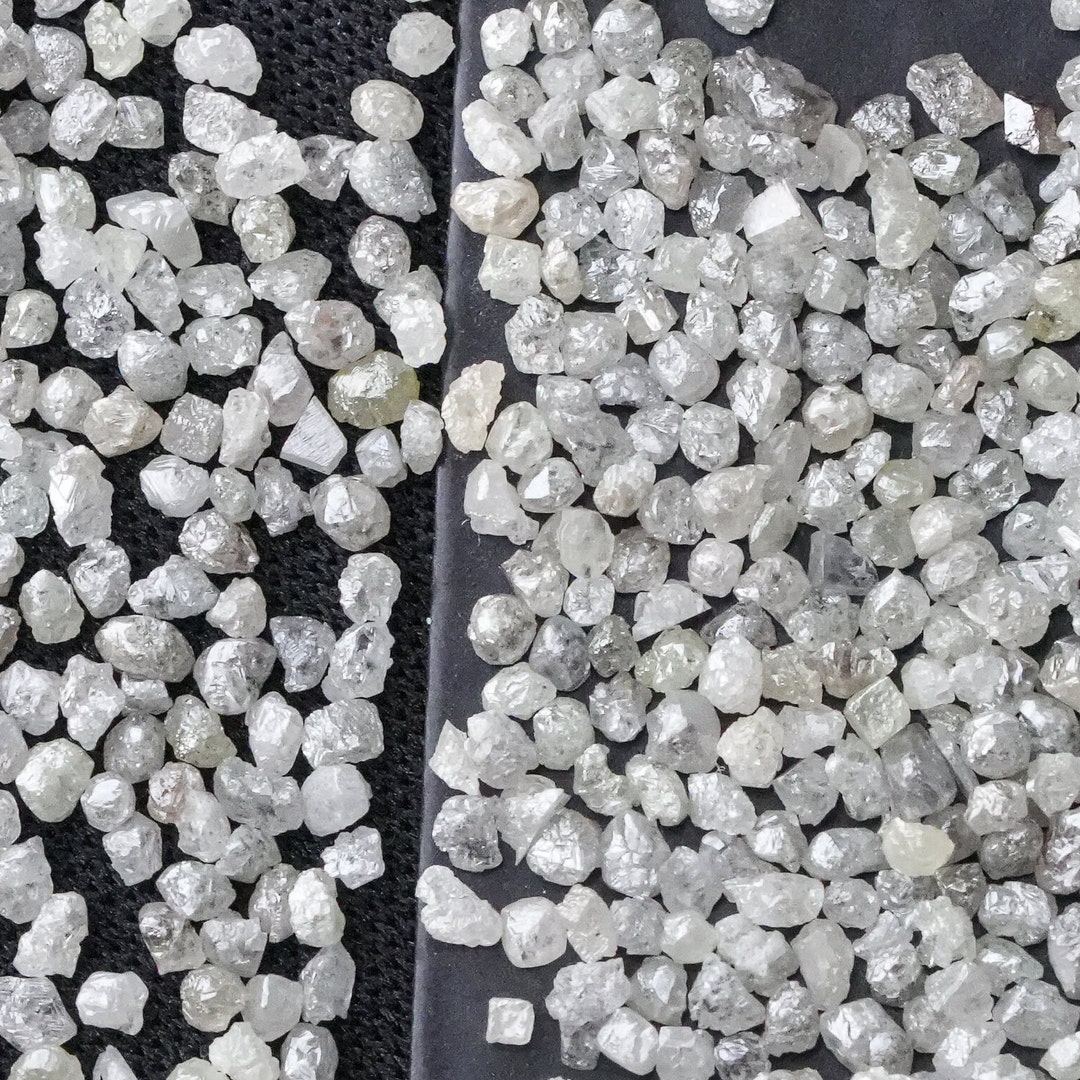 1.00 C.T.W Natural Grey Diamond, Raw Diamond Jewellery, Fancy Rough ...