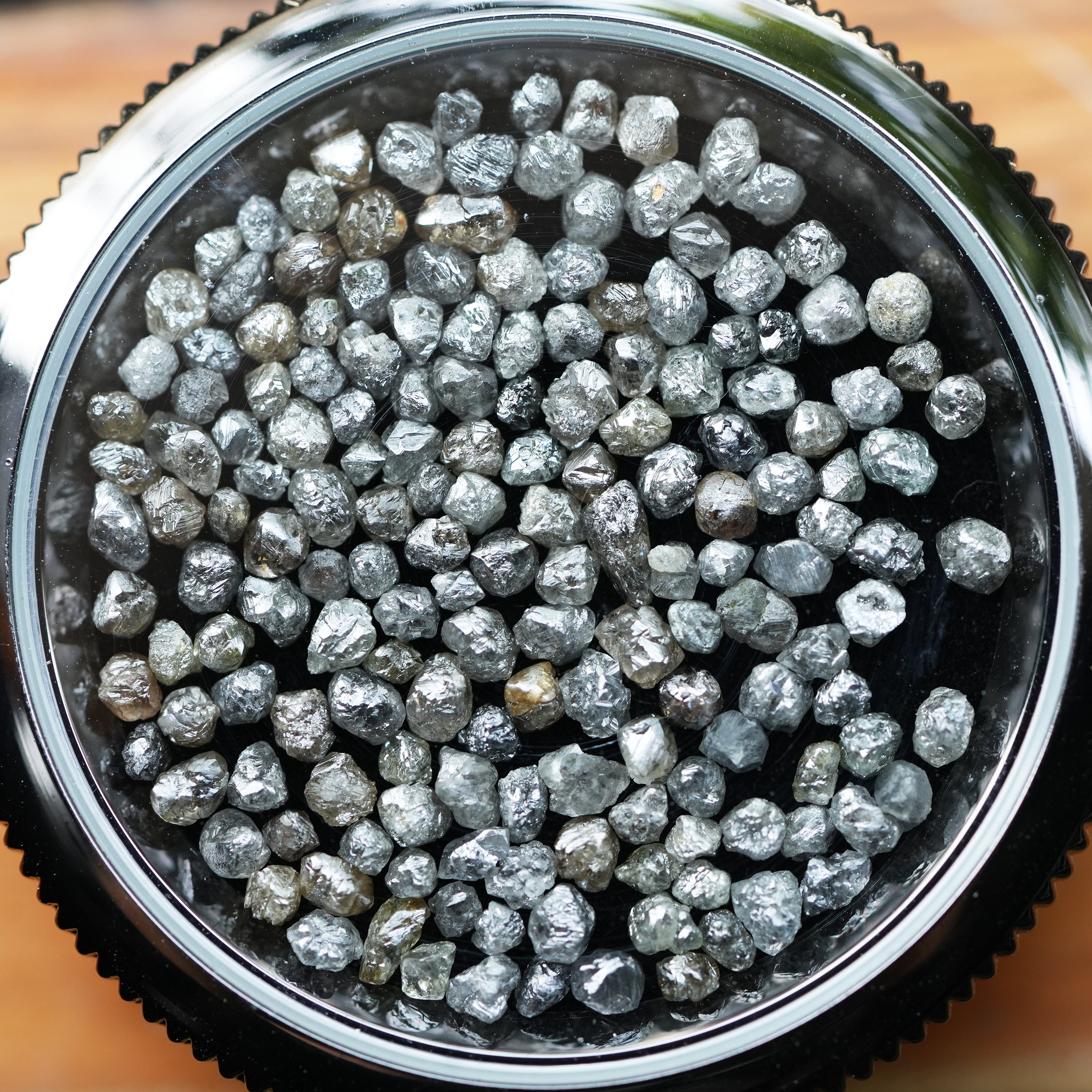 13 PCS 1.00 C.T.W Natural Gray Diamond, Raw Diamond, Rough Diamond ...