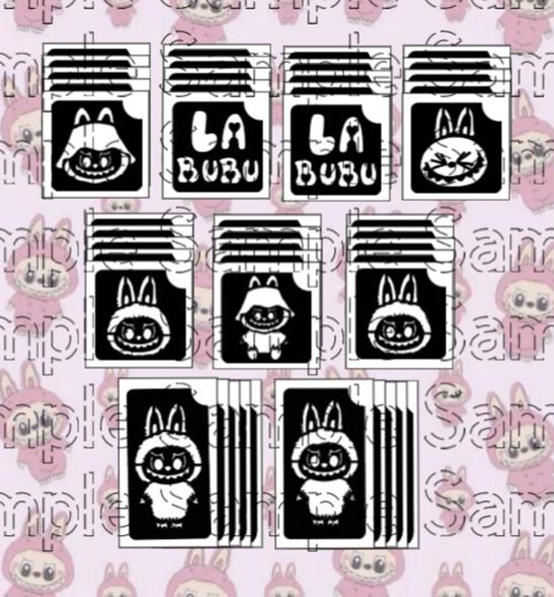 Glitter Tattoo - LABUBU SET 45pcs - Etsy