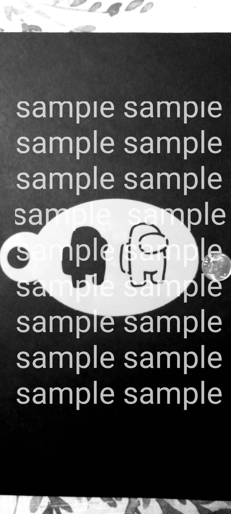 AMONG US SILHOUETTE Face Painting Stencil - Etsy