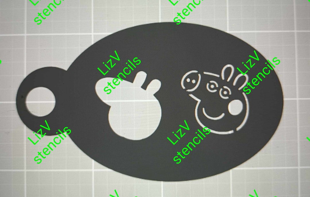 Peppa Pig Face Painting STENCIL - Etsy