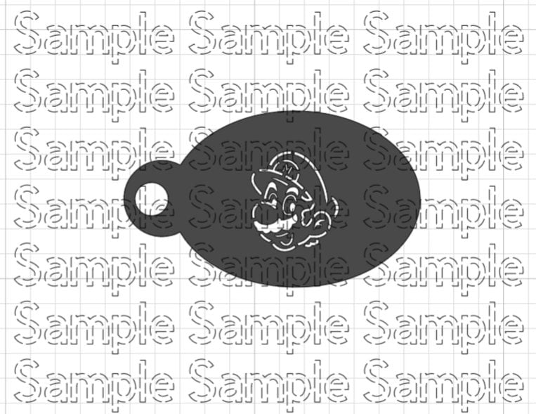 Super Mario Face Painting STENCIL - Etsy