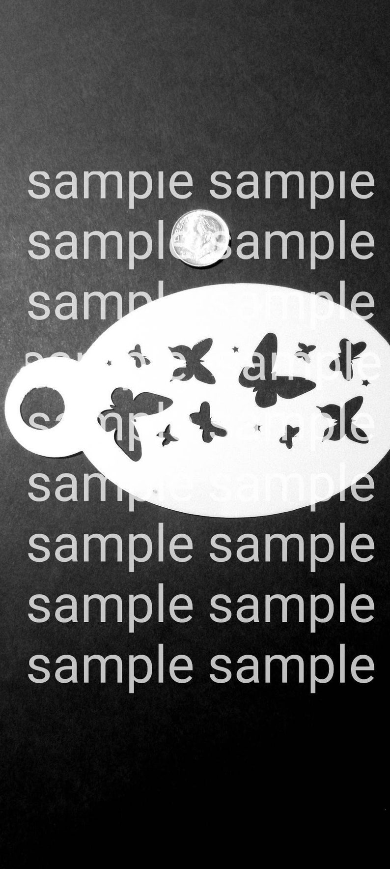 BUTTERFLY Face Painting Stencil - Etsy