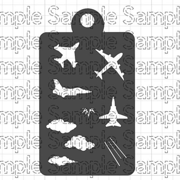 Airplane Stencil - Etsy