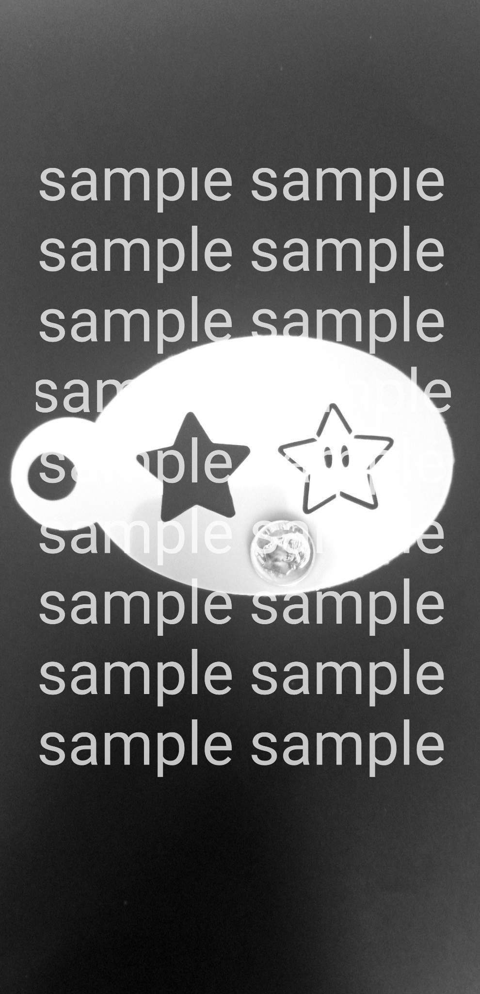 SUPER MARIO STAR Face Painting Stencil - Etsy