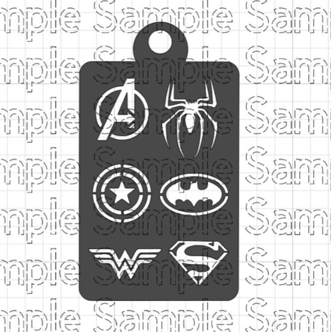 Super Hero Set 1 - Face Painting STENCIL - Etsy