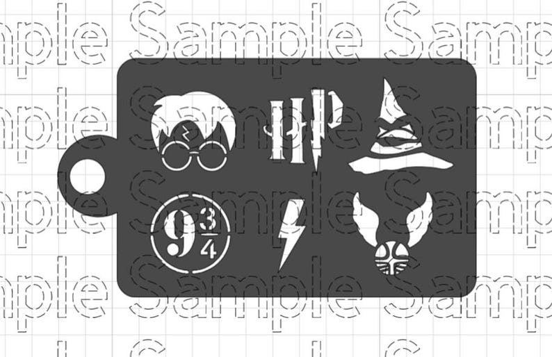 Wizard Combo - Face Painting STENCIL - Etsy