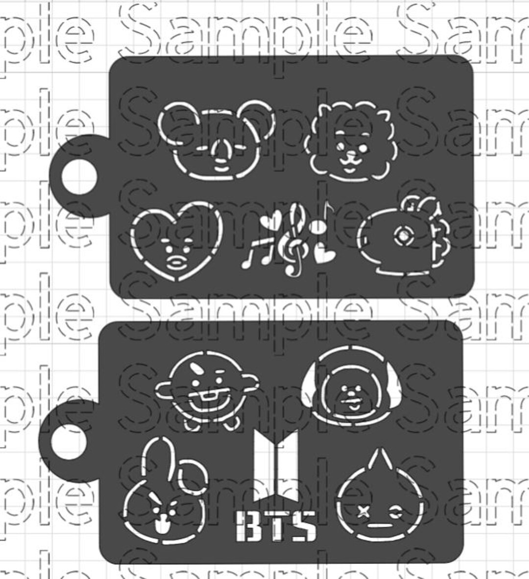 BTS - Face Painting STENCIL - Etsy