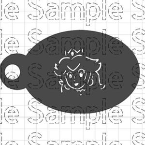 Princess Peach Pumpkin Stencil - Etsy